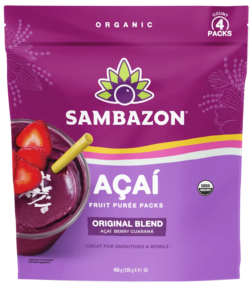 Acai Blend Packets - Frozen Acai Puree for Bowls & Smoothies | SAMBAZON